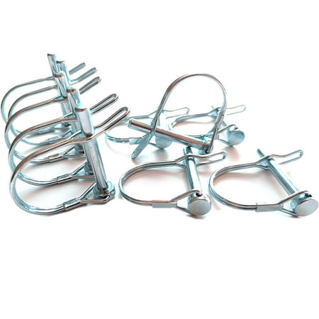 10 - Count Wire Lock Pins,1/4 x 1-3/8 Round Wire Shaft Locking Pin ...