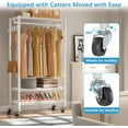 R1 Rolling Clothing Rack Heavy Duty Garment Rack for Hanging Clothes ...