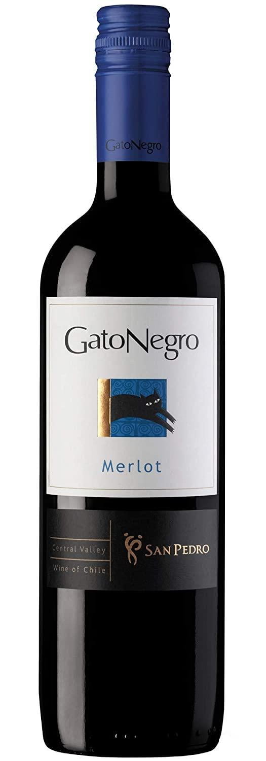 Caja de 12 Vino Tinto Gato Negro Merlot 750 ml | Bodega Aurrera en línea