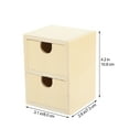 Raindrops Craft Wooden Small Drawers Set of 2, Wood Storage Organizer ...