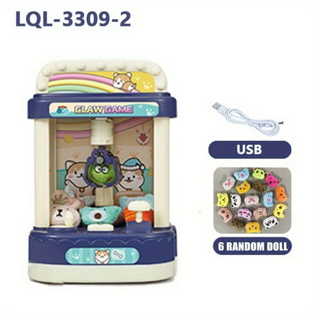 Clip Doll Claw Machine Coin Type DIY Mini Candy Doll Grab Claw Machine ...