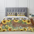 California King Size Duvet Cover 4 Piece Bedding Set Farm Cow Sunflower ...