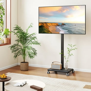 SKYSHALO Modern Universal Floor TV Stand Mount Swivel Universal TV ...