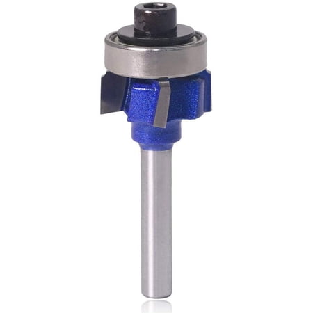 4 Tooth R1 Round Mill Head, 1/4 Inch Shank Radius Trimmer Head ...