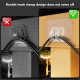 Outdoor String Light Hooks 50 Pack with Adhesive Tape - Damage Free ...