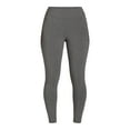 Time and Tru Women's High-Rise Ankle Knit Leggings, Available in 1, 2 ...