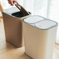 Youkk Durable And Multi-purpose Dual Compartment Trash Bin Innovative ...