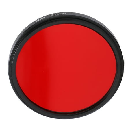 Full Red Lens Filter, Threaded Camera Red Filter CNC Oilproof Dustproof ...