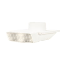 Lambro 143W 4" Plastic Under-Eave Vent, Exterior Dryer Vent with Damper ...