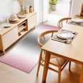 Abstract Pink White Gray Gradient Rectangle Rug 2'x6' Minimalist Ombre ...