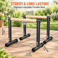 Wood Calisthenics Push-Up Parallettes Dip Bar with Beech Wood Handles ...