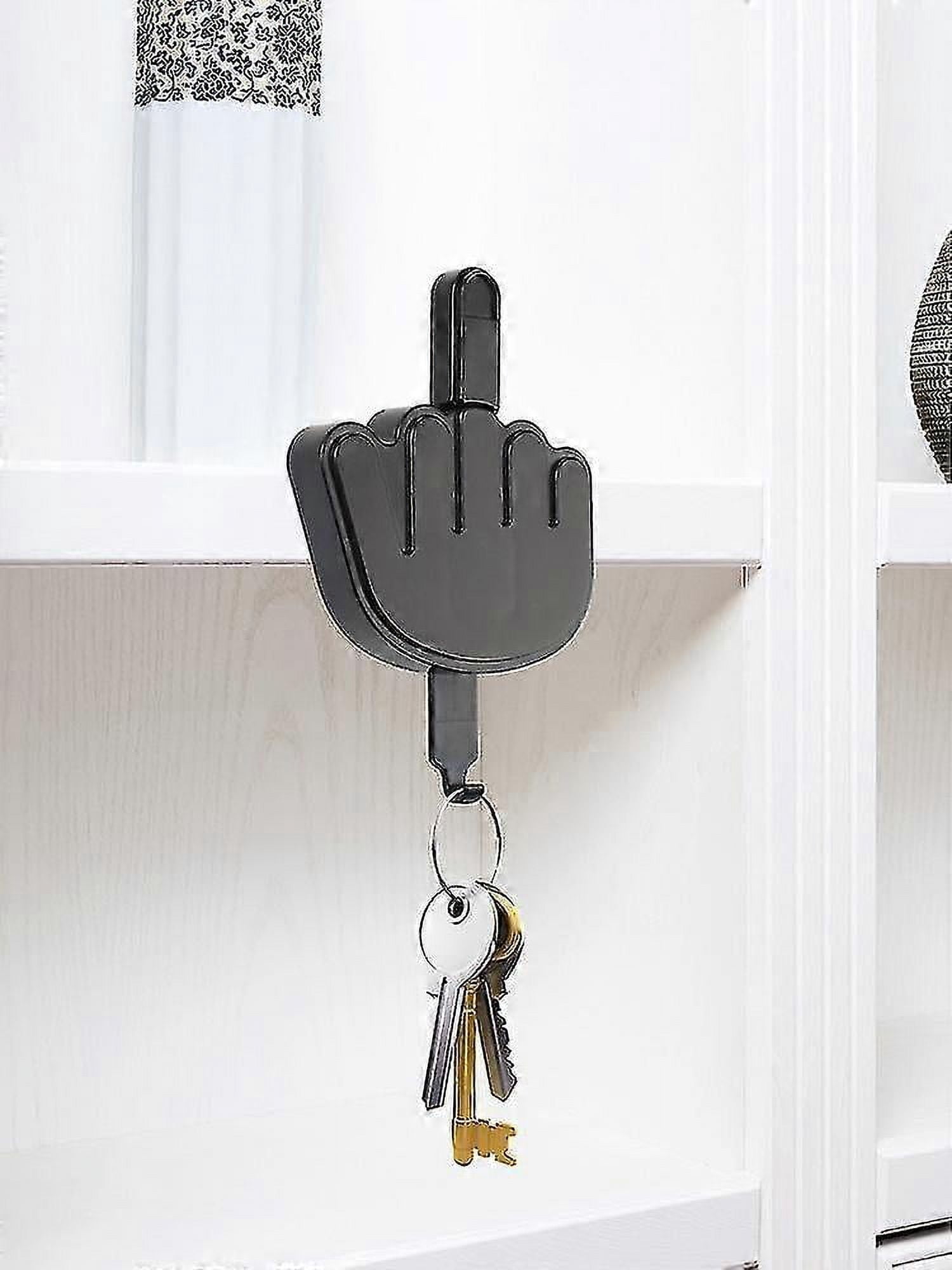 Middle Finger Key Hanger, Middle Finger Hand Key Rack Holder Gesture ...