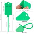 100pcs Blank Plastic Tags for Labeling Reusable Hanging Tags Ties Key ...