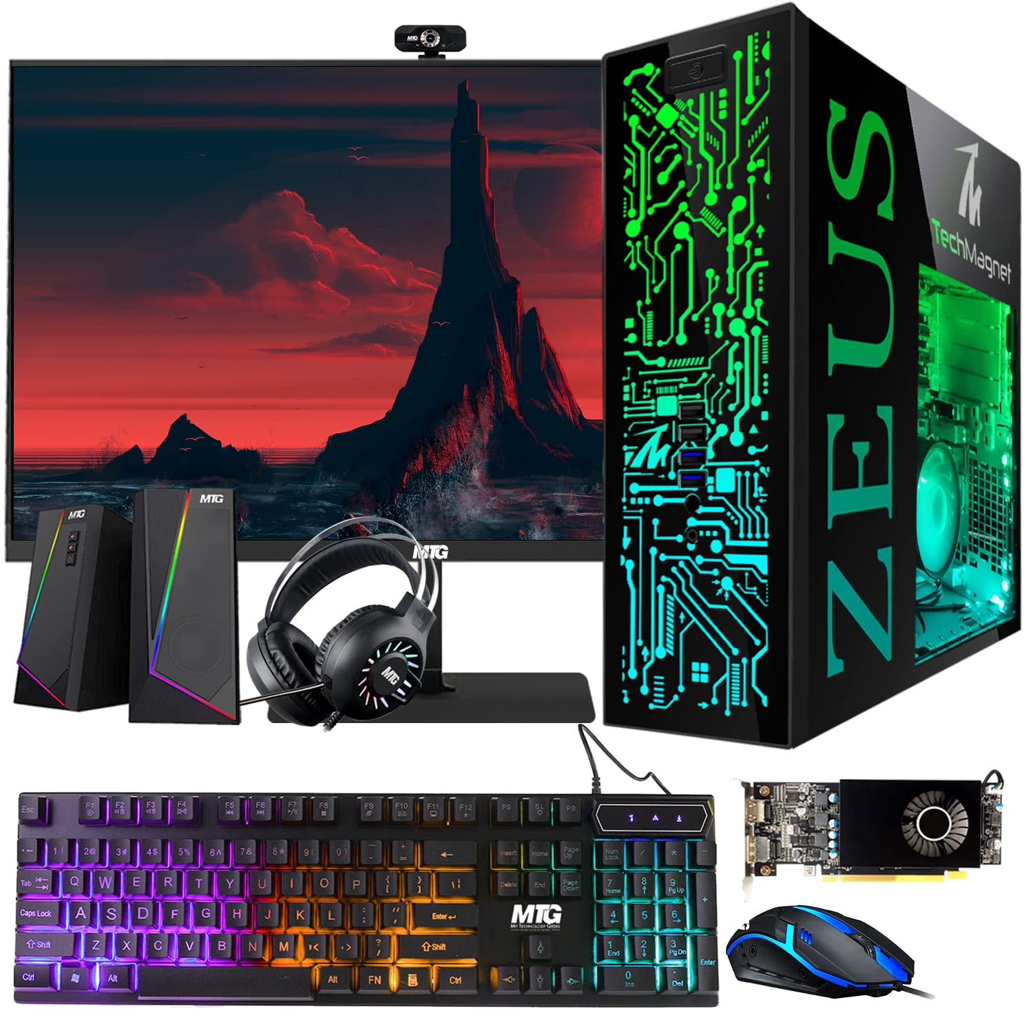 Restored TechMagnet Gaming Desktop PC,Intel i7 6th Gen,Zeus Pro 6,RX ...