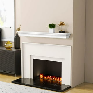 Pearl Mantels Crestwood Clean, Sophisticated Premium White MDF Mantel ...