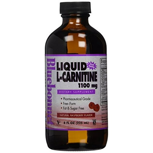 Bluebonnet Liquid L-Carnitine 1100 MG, Raspberry, 8 FL Oz - Walmart.com