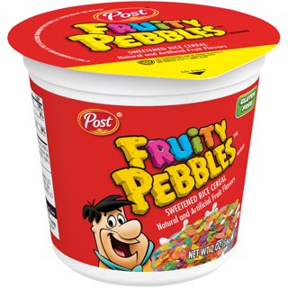New Post Fruity Pebbles Crisps, Portable Breakfast Cereal, 1 oz (Pack ...