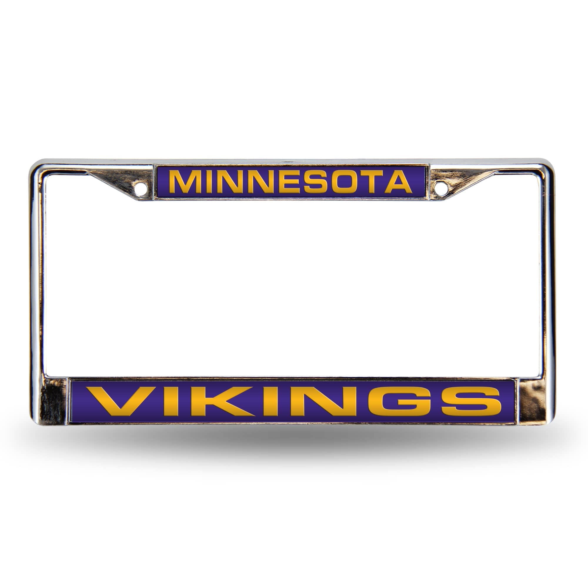 Minnesota Vikings Team Laser Chrome License Plate Frame - Walmart.com