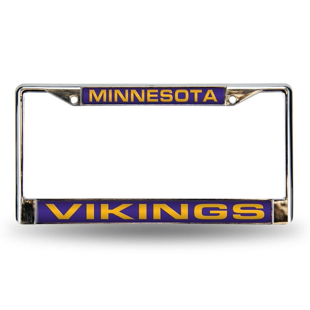 Minnesota Vikings Team Laser Chrome License Plate Frame - Walmart.com