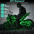 Moclever RGB Motorcycle LED Light Kit, Waterproof Flexible Strips ...