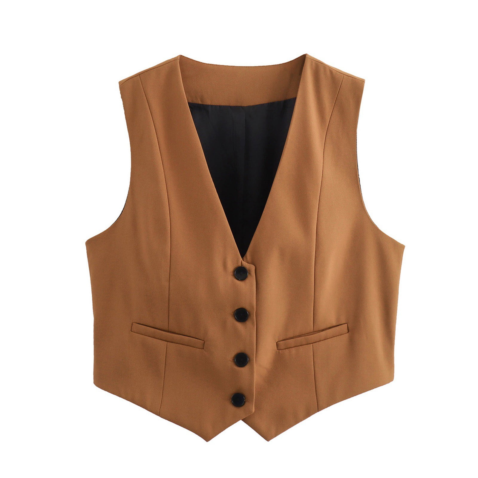 Click here for Dondpo Womens Vest Womens V Neck Buttons Vest Summ... prices