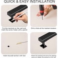 Black Wall Mount Adjustable Metal Stair Handrail, Non-Slip Safety Rail ...