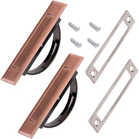 Lepai 2 Pcs Invisible Cabinet Handle with Screw 180° Rotating Zinc ...