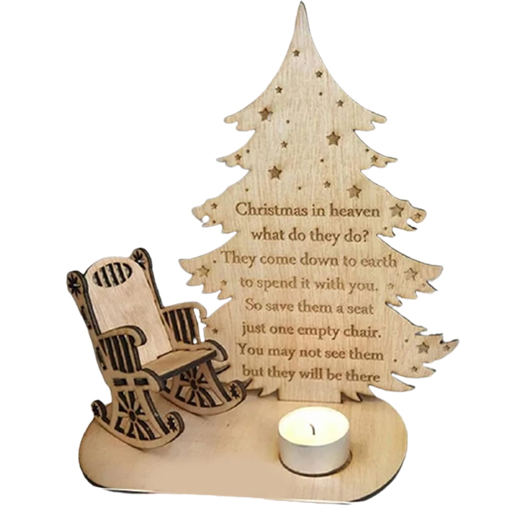 Click here for Ylshrf Christmas Remembrance Candle Ornament Woode... prices