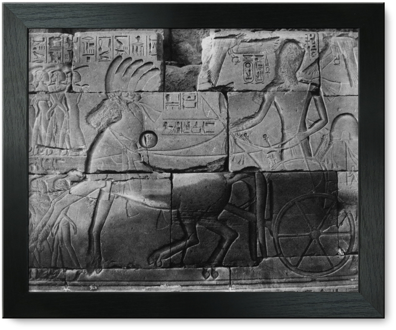 Framed Print: Karnak (Thebes) - Enceinte Du Palais - Details De ...