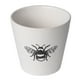 Mainstays 5.9”D x 5.51”H Round Ceramic Bumblebee Planter, White ...
