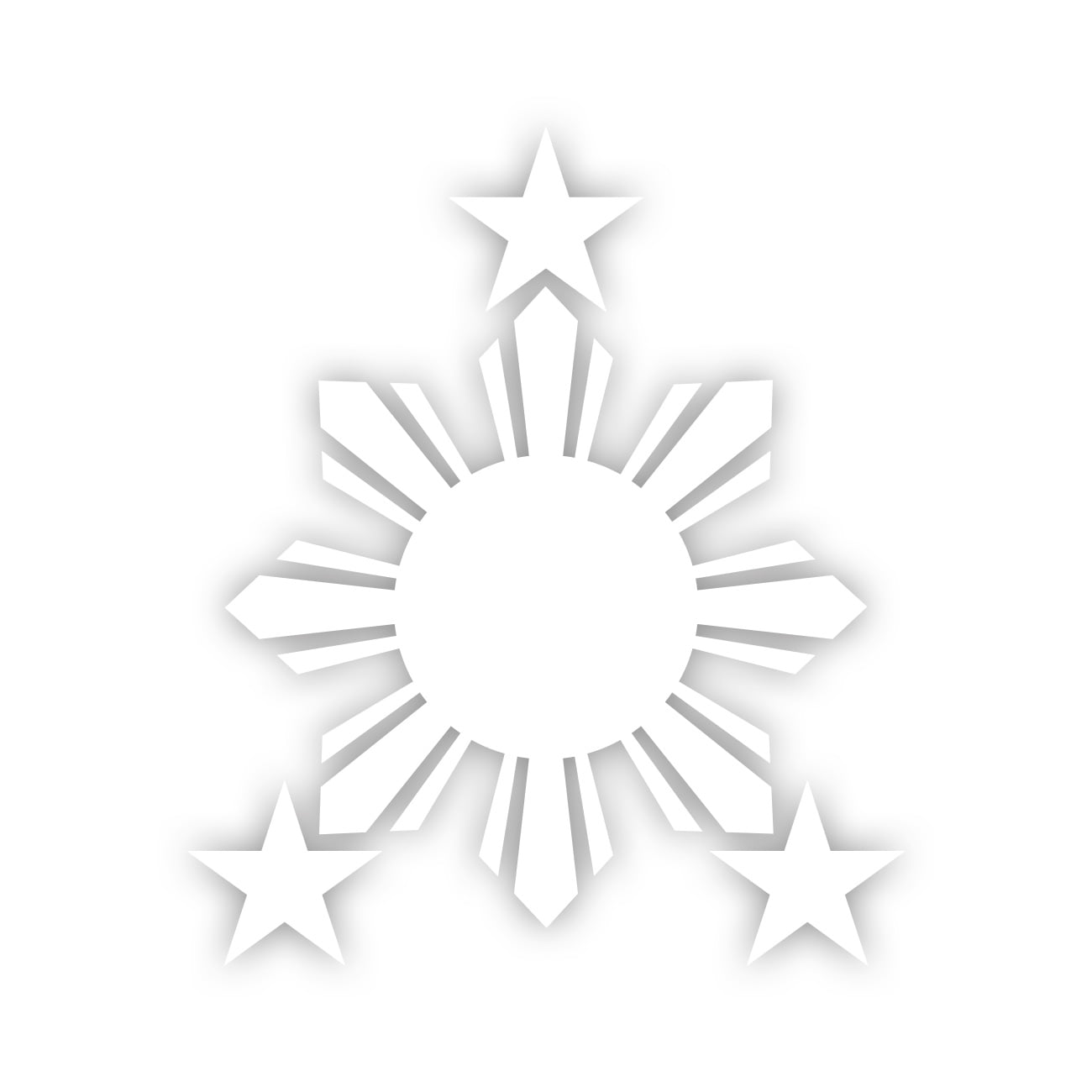 Philippines Sun Sticker Decal Die Cut - Self Adhesive Vinyl ...