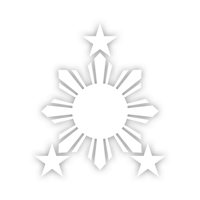 Philippines Sun Sticker Decal Die Cut - Self Adhesive Vinyl ...