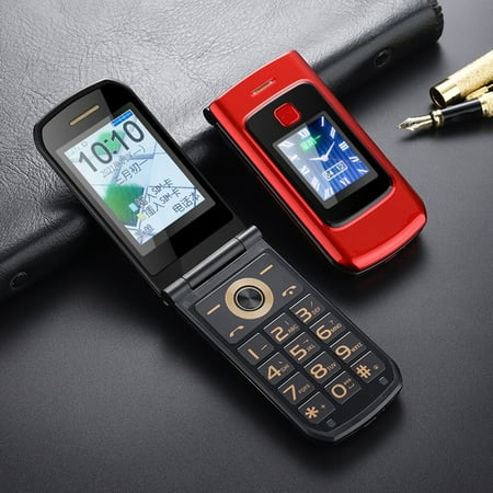 F301 Flip Mobile Phone for Elderly Dual Screen Flip Mobile Phone Big ...