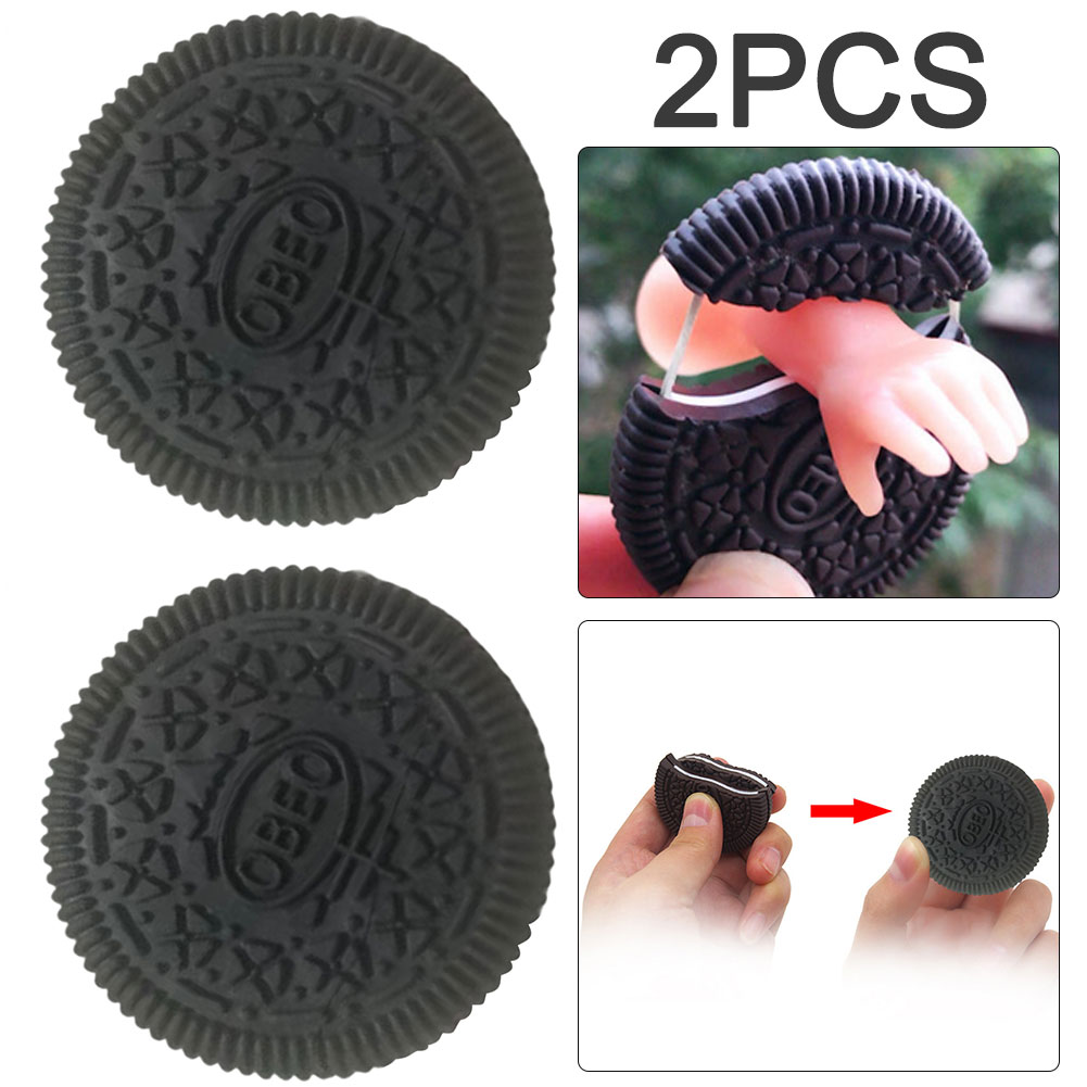 2 Uds 4 5 Cm Galleta Mordida Y Resto Juguete Ligero para Galletas ...