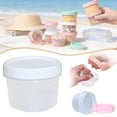 1 Pc Small Container with Lids, Reusable Plastic Jars for Snack and ...