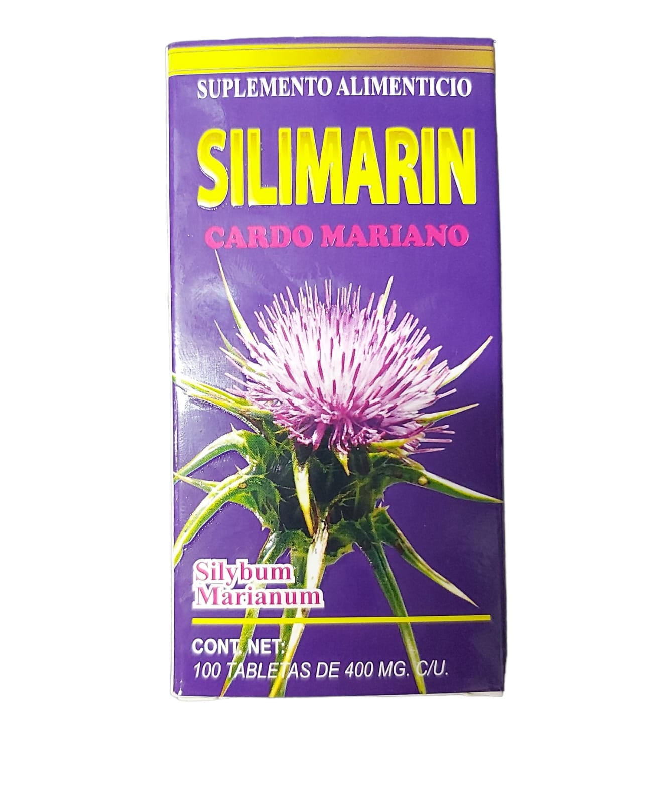 Cardo Mariano Silimarin 100 tabletas 400 mg Centro Botanico Azteca Caja ...