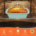 Hvxrjkn 4pcs Silicone Bread Loaf Pan Non Stick Loaf Baking Mold Heat