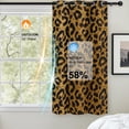 Black and Brown Leopard Print Blackout Curtains,Triple Weaved Fabric ...