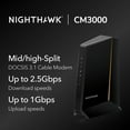 Nighthawk DOCSIS 3.1 Mid/high-Split Cable Modem (CM3000) – Approved for ...