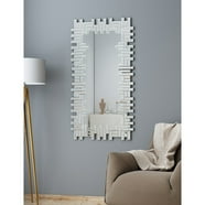 "KOHROS Home Decor Large Silver Rectangular Mirror 28x39"" for Bedroom ...