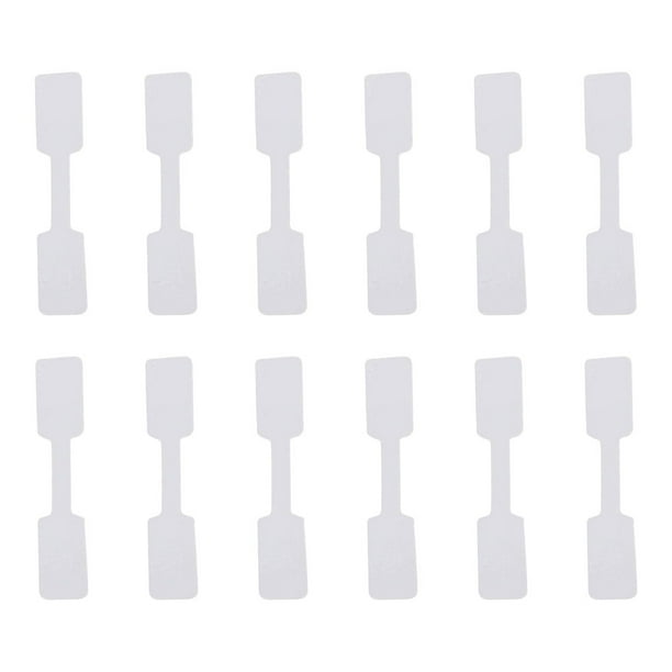 Justharion 100Pcs Price Tags Jewelry White Blank Label Rectangle Labels ...