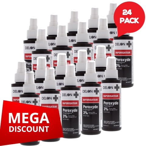 Hydrogen Peroxide 3% Spray Topical Antiseptic Solution USP, 24 Bottles ...