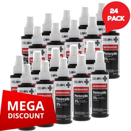 Hydrogen Peroxide 3% Spray Topical Antiseptic Solution USP, 24 Bottles ...