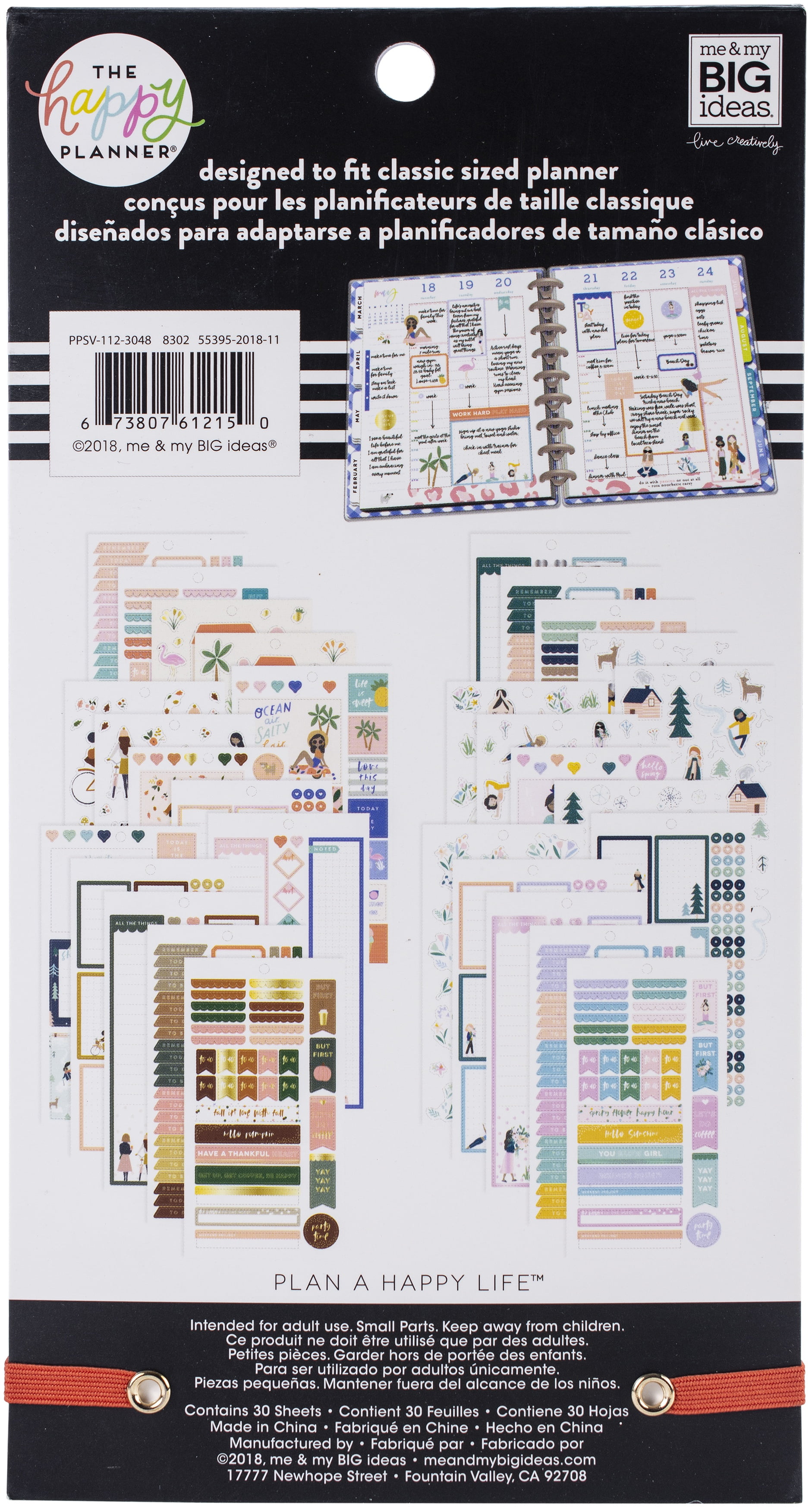 Happy Planner Sticker Value Pack-Squad Life, 1029/Pkg - Walmart.com