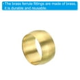 Uxcell 12mm Tube OD Brass Compression Sleeves Ferrules Brass Ferrule ...