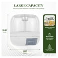 Rotating Grain Dry Food Dispenser Countertop, 6 Grid Transparent Round ...
