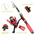 GVDV Telescopic Fishing Rod and Reel Combo, Beginner-Friendly Set with ...