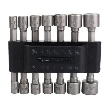 Nut Driver Bit Hex Socket Nut Bit Power Nutdriver Set Hex Shank Socket ...