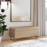 Free Shipping! HomePop Tufted Storage Bench, Light Tan, 40Wx18Dx18H ...