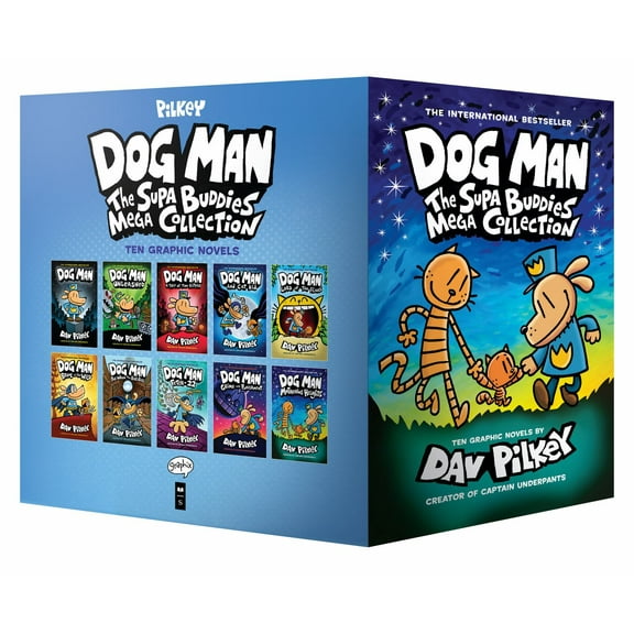 Dog Man Graphic Novels Complete Set, Books 1-13 by Dav Pilkey ...